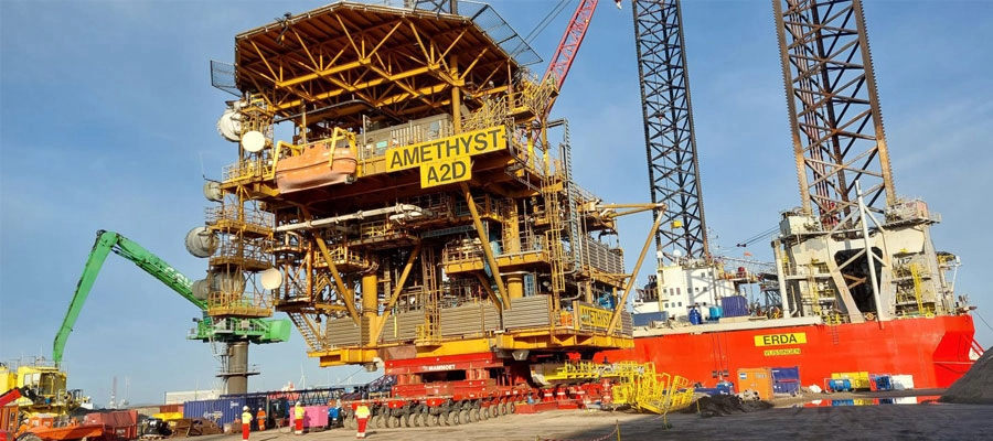 Toast on removal of A2D topsides at Amethyst field - Petrodec